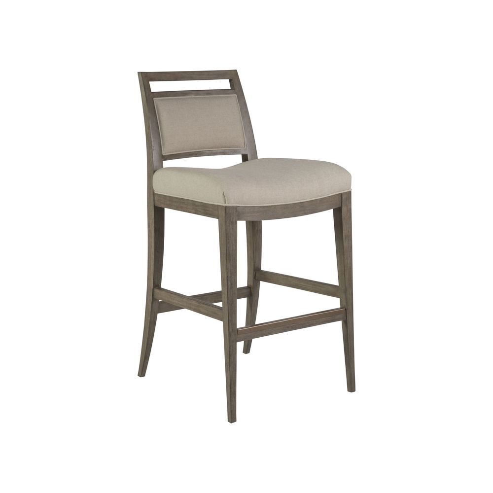 Nico Upholstered Bar Stool - Grigio – France & Son