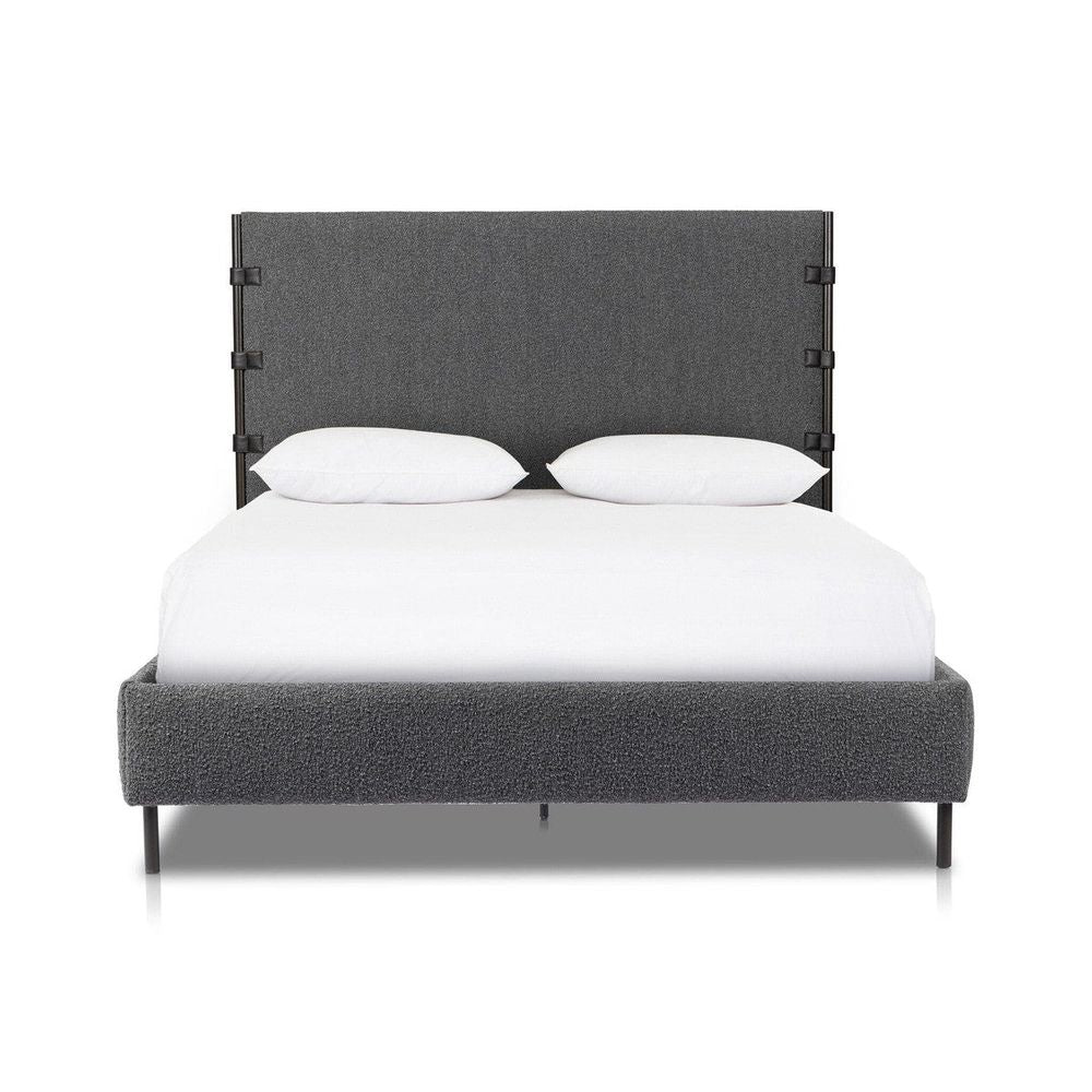 Anders Bed - Knoll Charcoal - Queen – France & Son