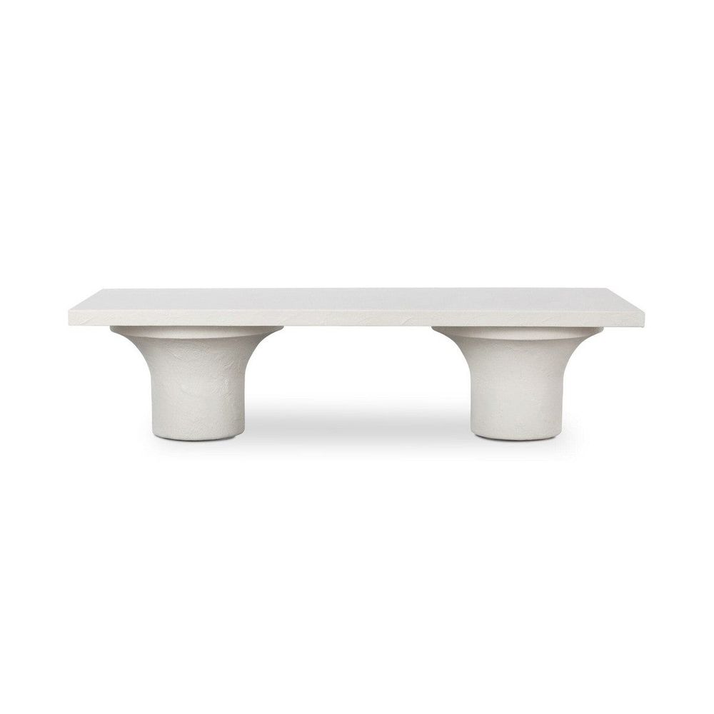 Perry Coffee Table - White Concrete – France & Son