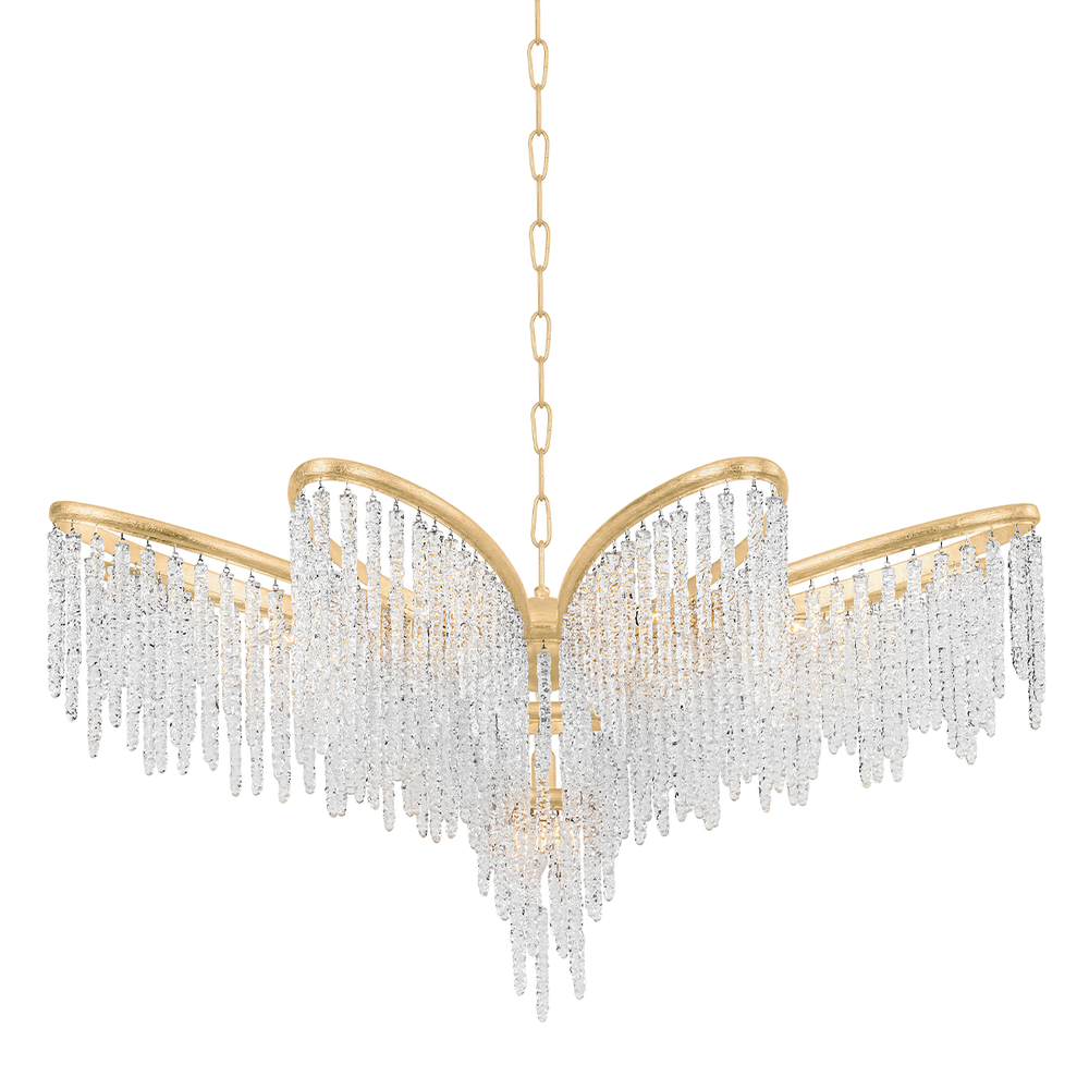 Pandora Chandelier - Gold Leaf 9 Lights – France & Son