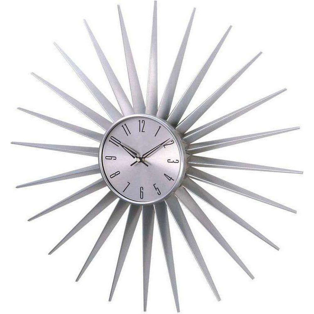 Mid-Century Modern Bent Clock - Silver – France & Son