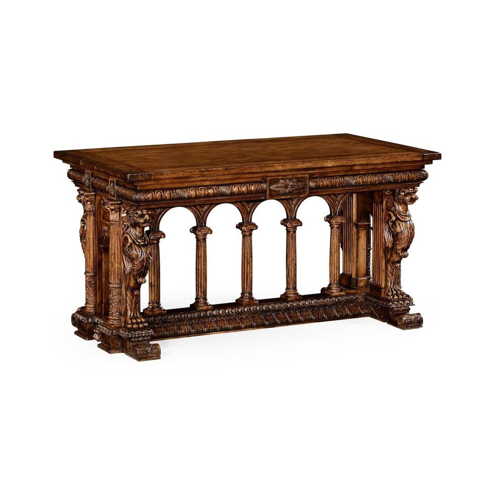 French renaissance style library table – France & Son