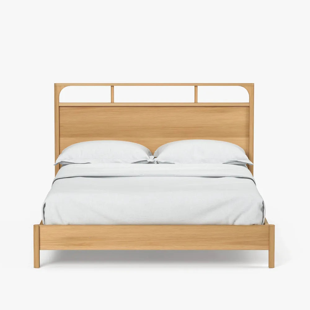 Cali Queen Bed - Oak – France & Son