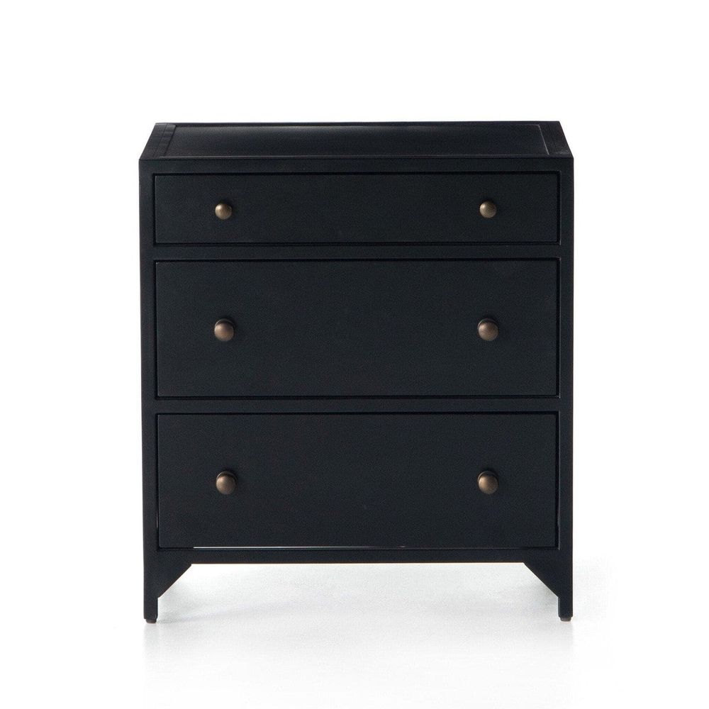 Wellington Storage Nightstand - Black – France & Son