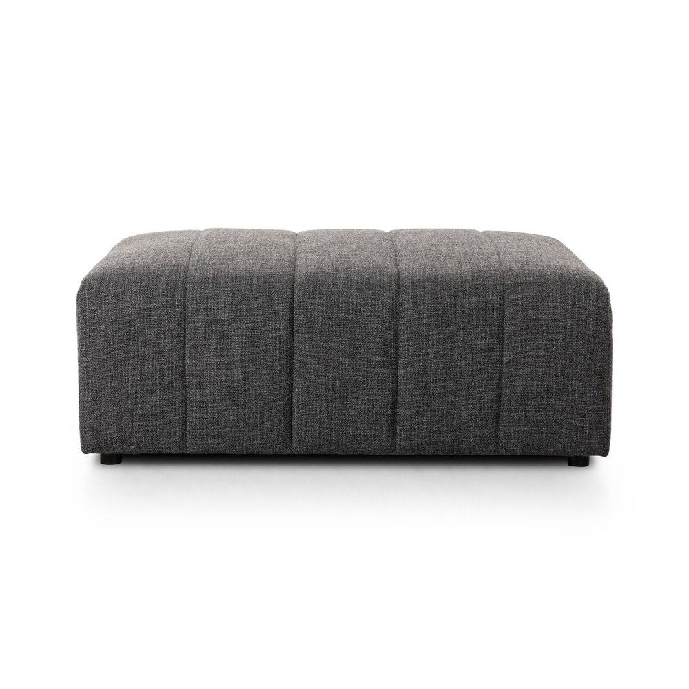 Make Your Own: Log Channeled Sectional - Ottoman - Saxon Charcoal ...