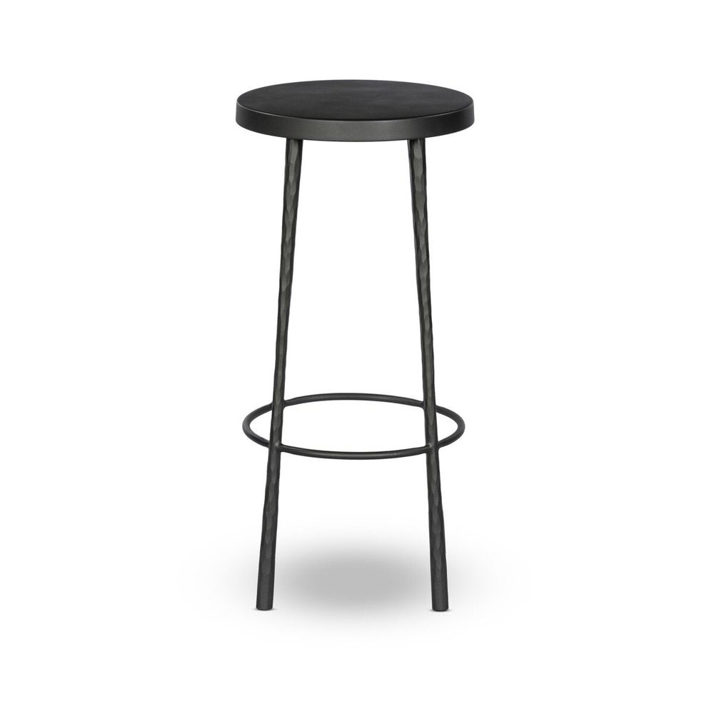 Coral Bar + Counter Stool - Bar Stool - Hammered Gunmetal – France & Son