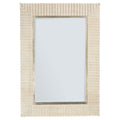 Estriada Rectangle Mirror - White – France & Son