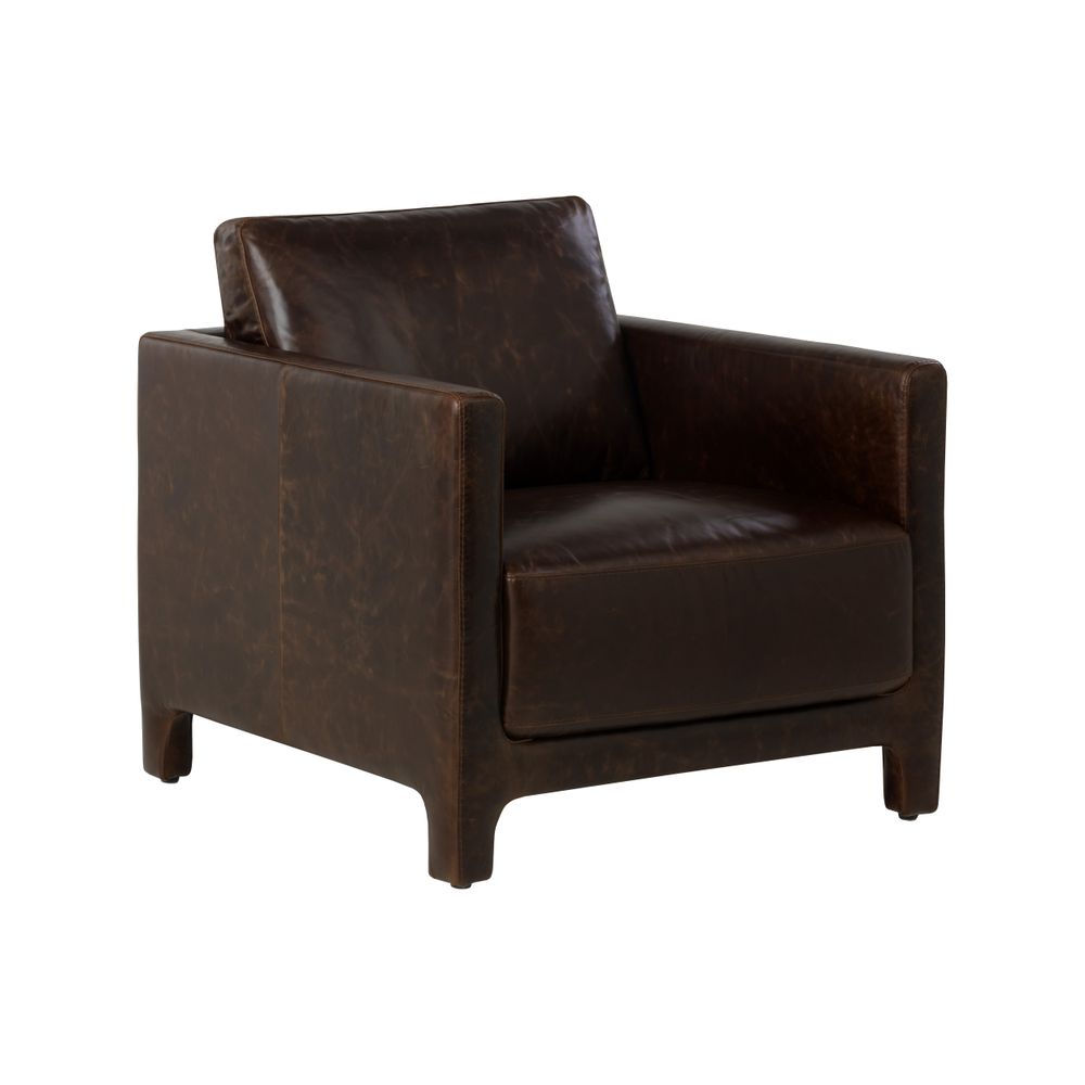 Rodney Lounge Chair - Chocolate Leather – France & Son