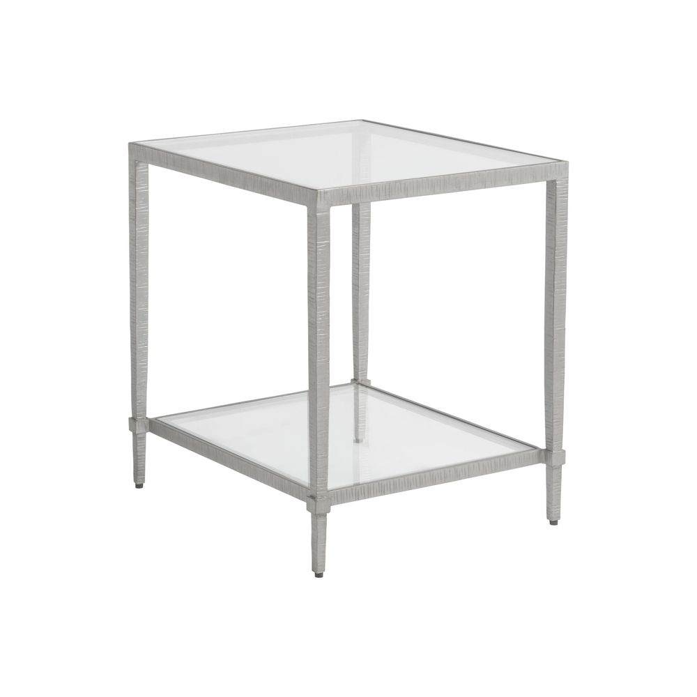 Claret Rectangular End Table - Argento – France & Son