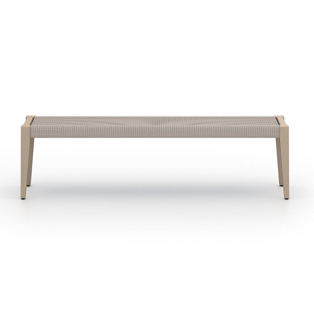 Sheffield Outdoor Dining Bench - Grey Rope – France & Son