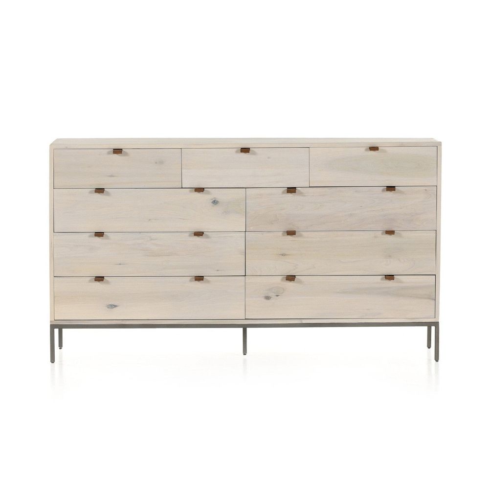 Troy 9 Drawer Dresser - Dove Poplar – France & Son