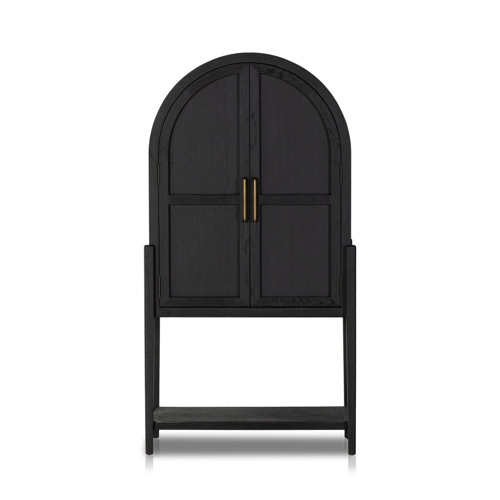 Benson Bar Cabinet - Drifted Matte Black – France & Son