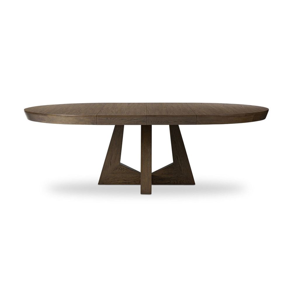 Zara Round Extension Dining Table - Fawn Oak 60"-94" – France & Son