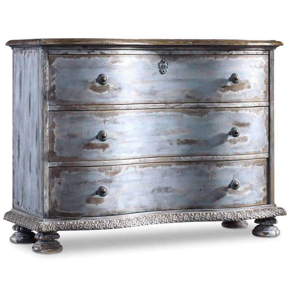 Shop The Riviera 3 Drawer Chest - Blue - Wood Dressers & Chests ...