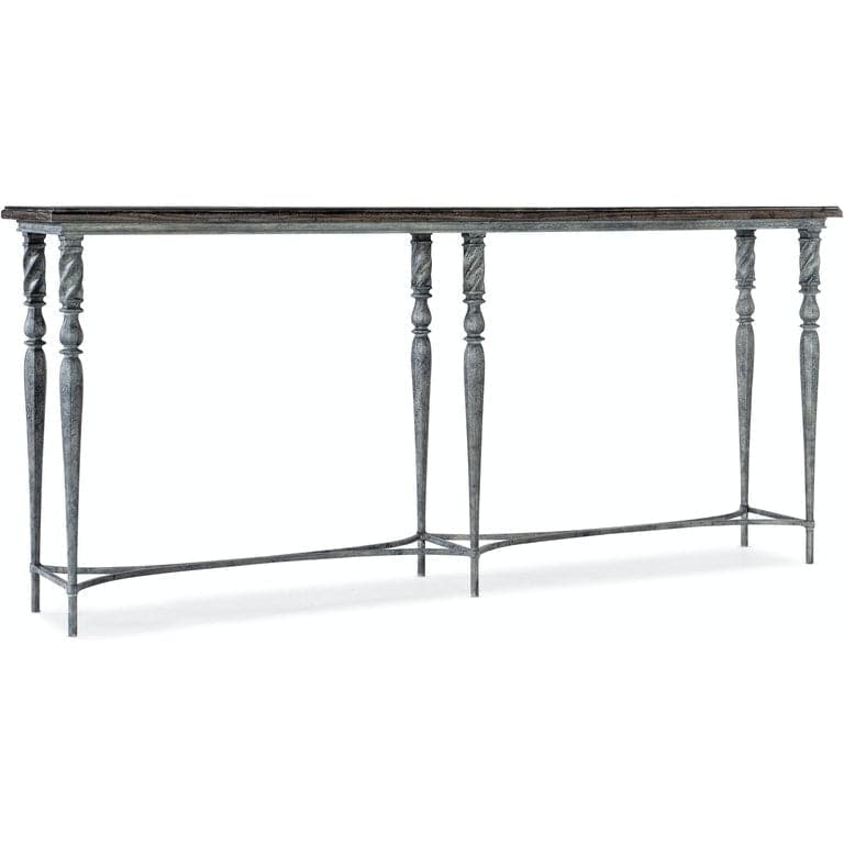 Shop The Heritage Slender Console Table - Brown Grey - Metal Wood ...