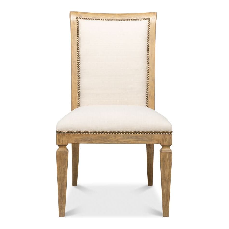 Scroll Back Dining Side Chair - Heather Grey – France & Son