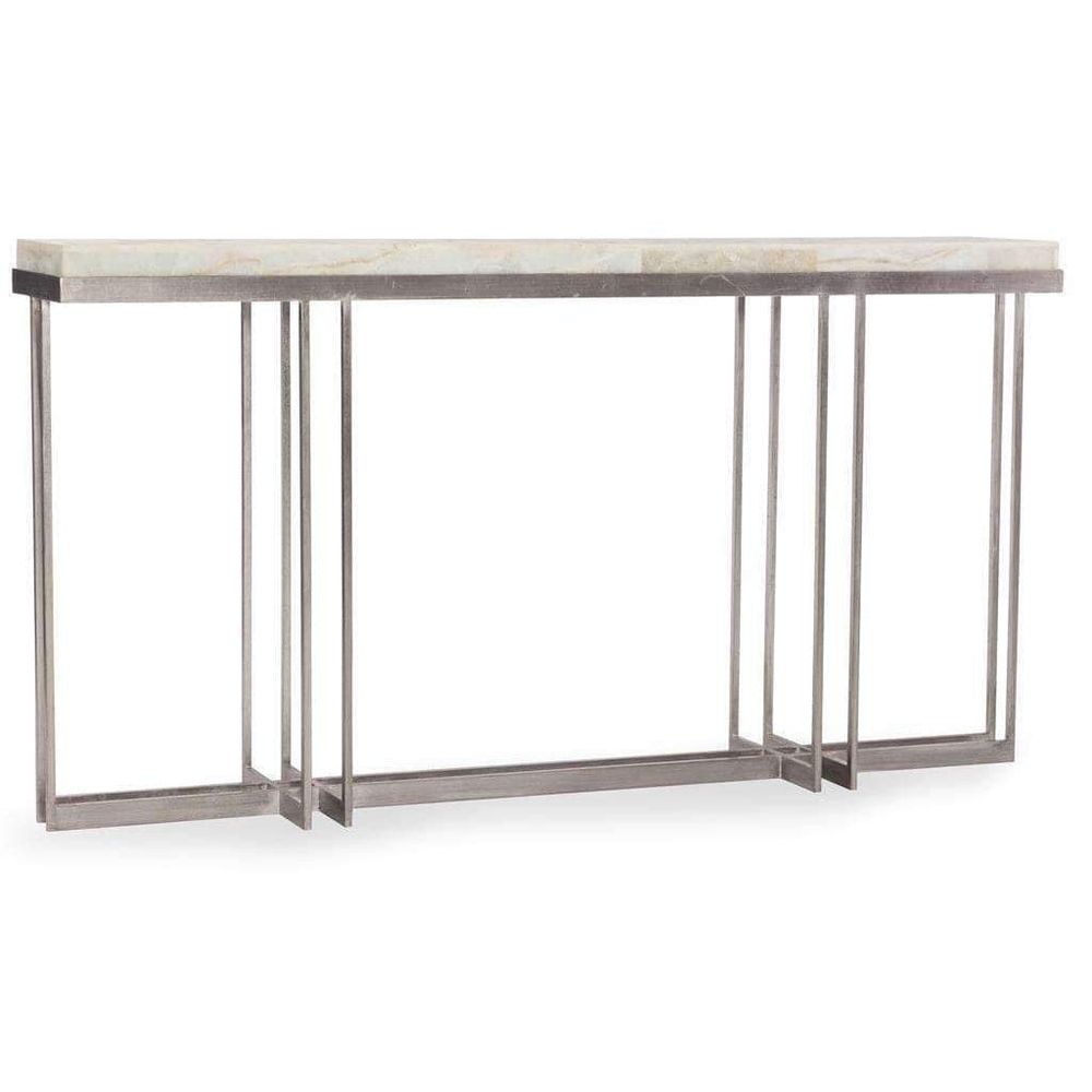 Shop The Reese Console Table - Silver White Console Tables – France & Son