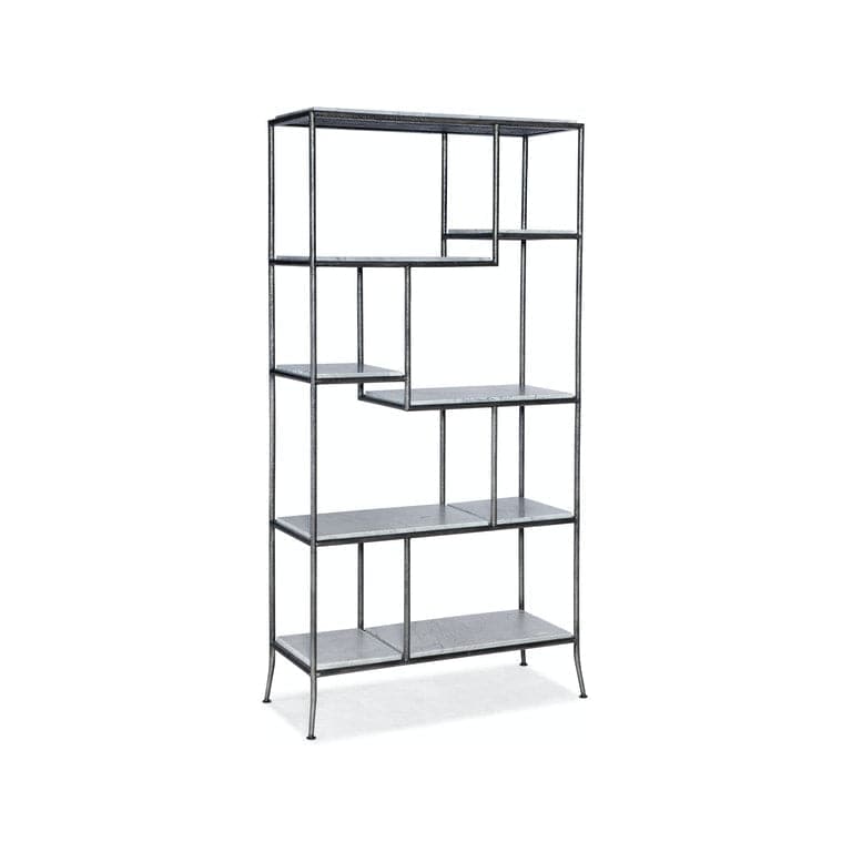 Shop The Sierra Bookcase - Grey - Metal Bookcases, Cabinets & Shelving ...