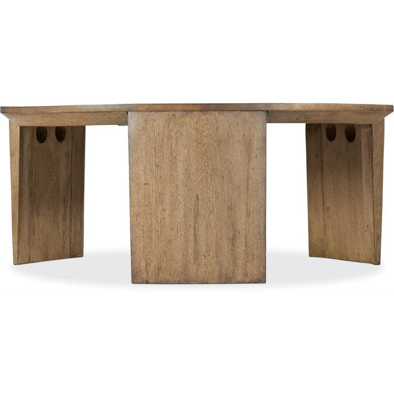 Shop The Sierra Round Cocktail Table - 42" - Brown Natural - Wood ...