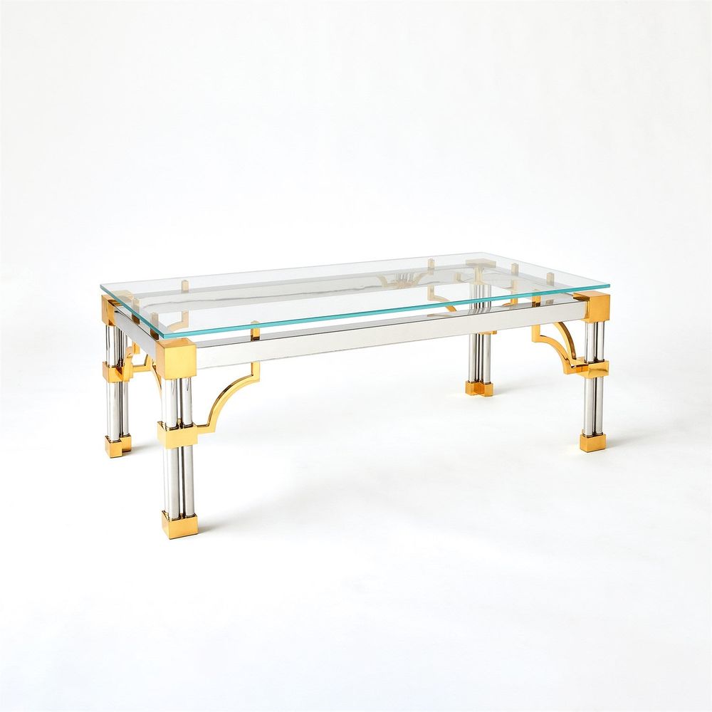 Tri-Column Cocktail Table – France & Son