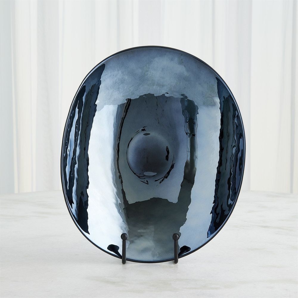 Obsidian Folded Plate - Metallic Black – France & Son