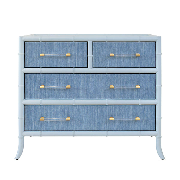 Beckett Blue Four Drawer Chest – France & Son