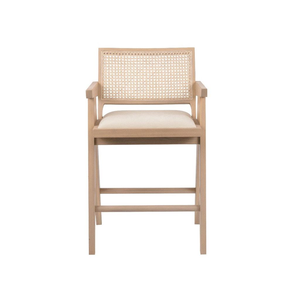 Jeanneret Bar + Counter Stool with Padded Seat – France & Son