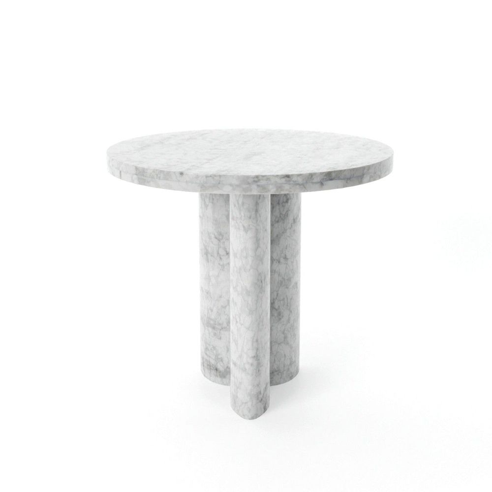 Giacomo Fluted Marble Side Table – France & Son