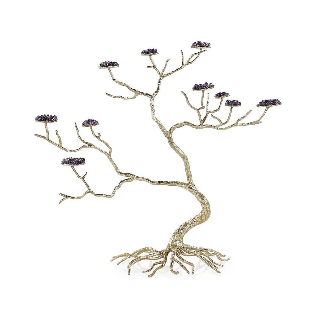 Crystal Canopy Sculpture, Brass – France & Son