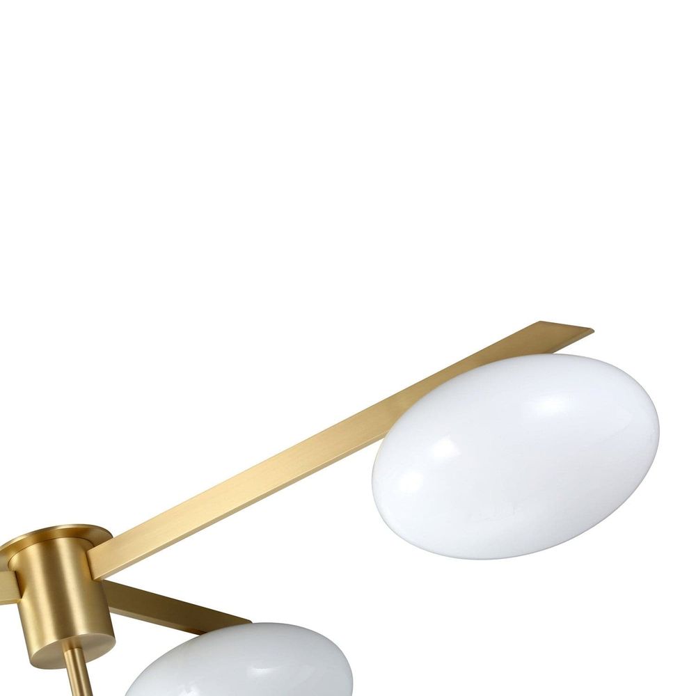 Lelli Three Arm Ceiling Light - Brass – France & Son