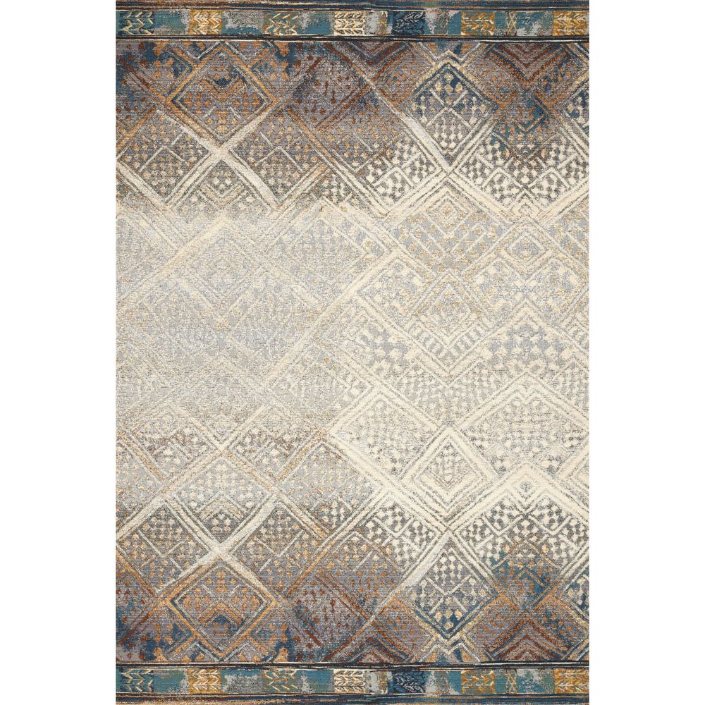 Loloi Mika Ivory / Mediterranean 18" x 18" Sample Rug – France & Son
