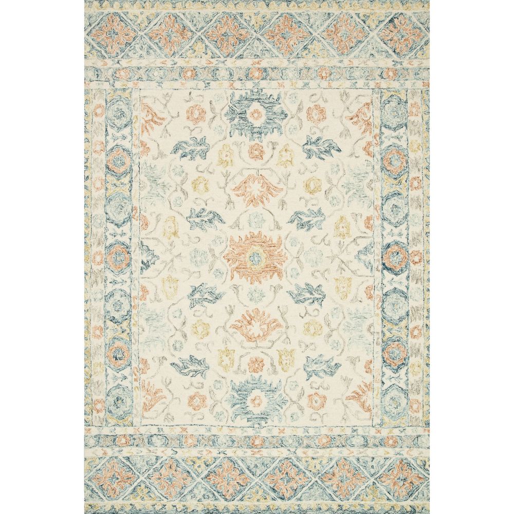 Loloi Norabel Ivory / Multi 18" x 18" Sample Rug – France & Son