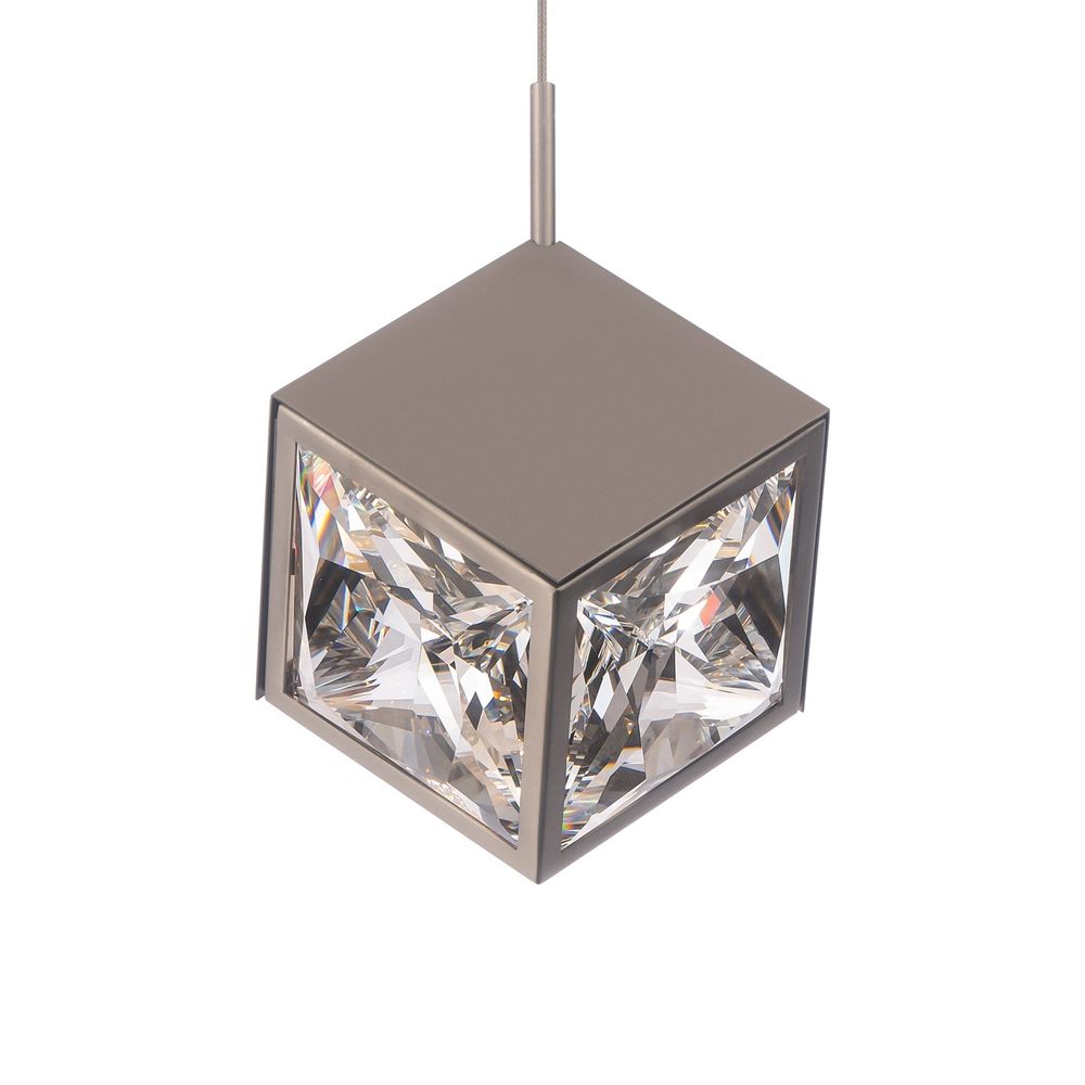 Ice Cube 8in LED Mini Pendant 3500K - Brushed Nickel – France & Son