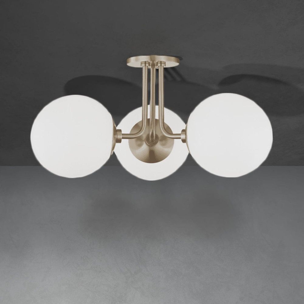 Stella 3 Light Semi Flush by Mitzi Bathroom Lighting HVL-H105603-AGB ...