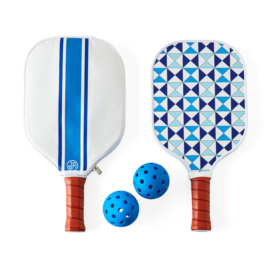 Sorrento Pickleball Set - Blue - Composite,Leather – France & Son