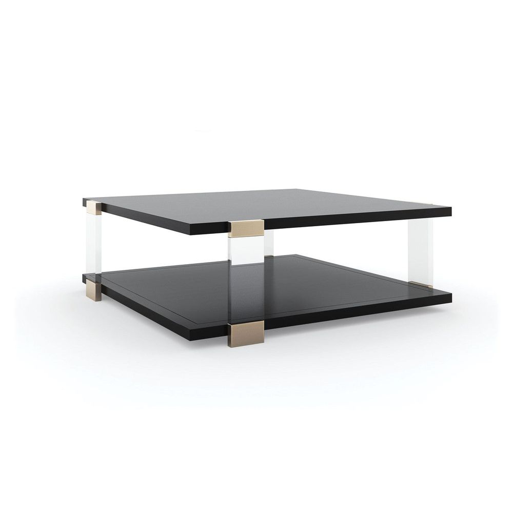 Cornerstone Table - Black, Gold, Clear – France & Son