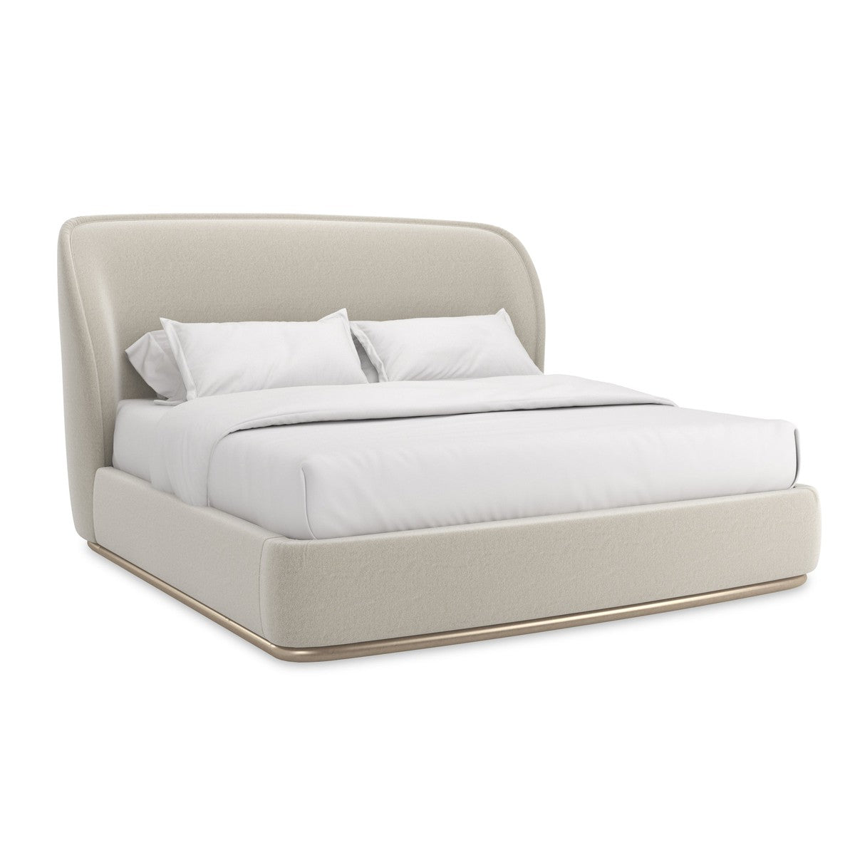 Topaz Bed - King - Silver, Off White – France & Son