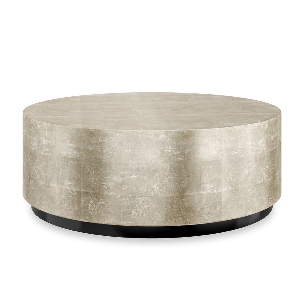 Mixologist Round Cocktail Table - Taupe, Black – France & Son