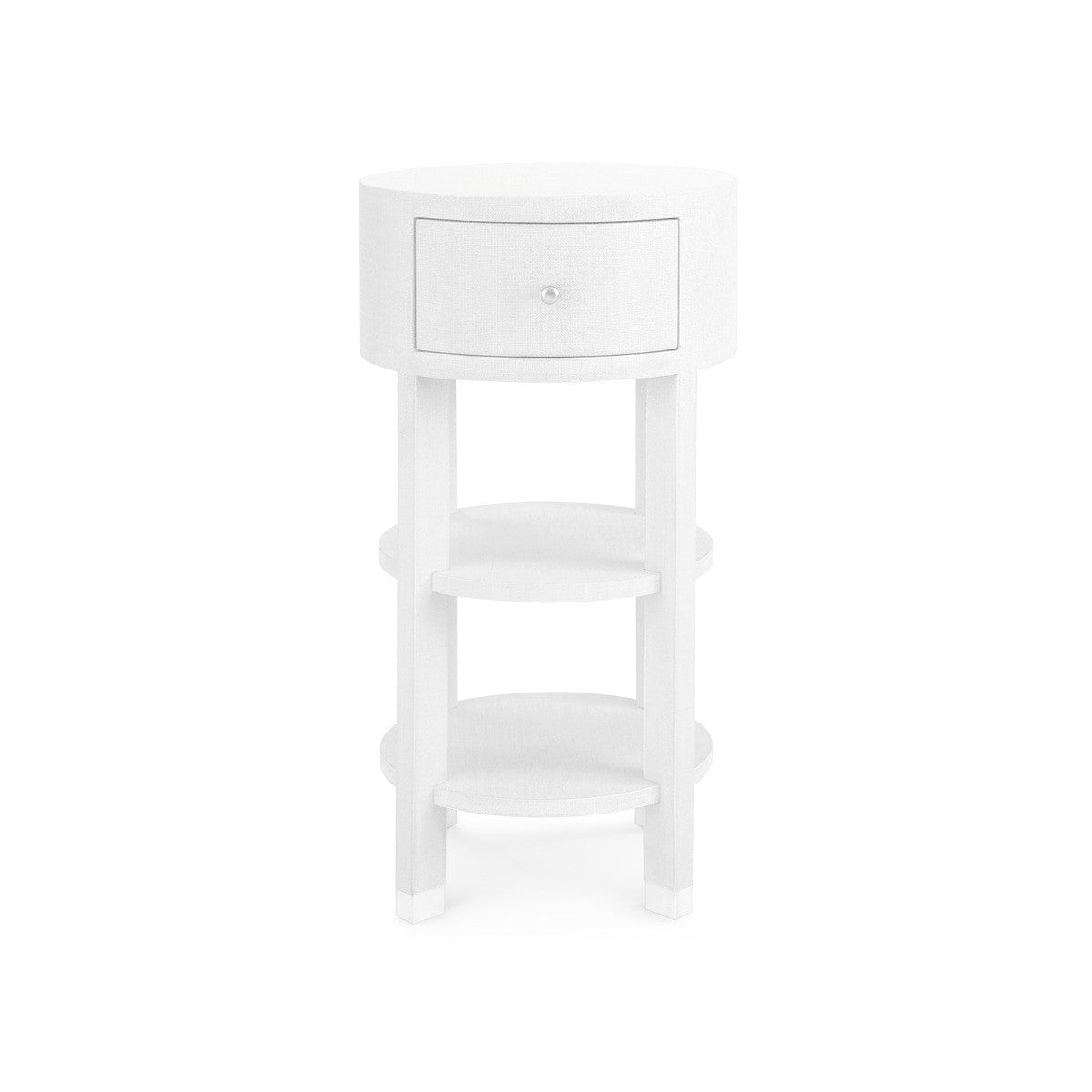 Claudette 1-Drawer Round Side Table – France & Son
