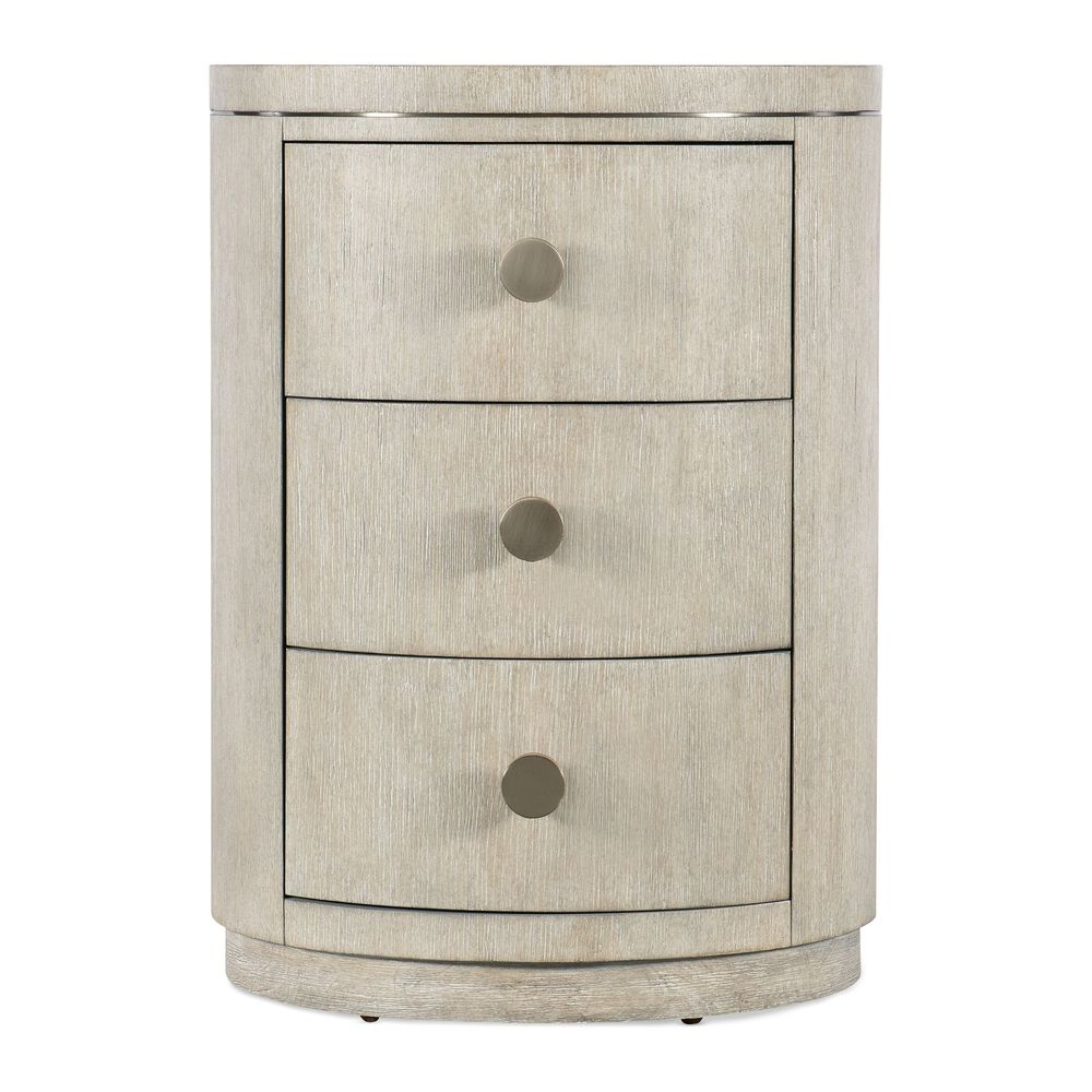 Pulse Round Nightstand - Light Wood – France & Son