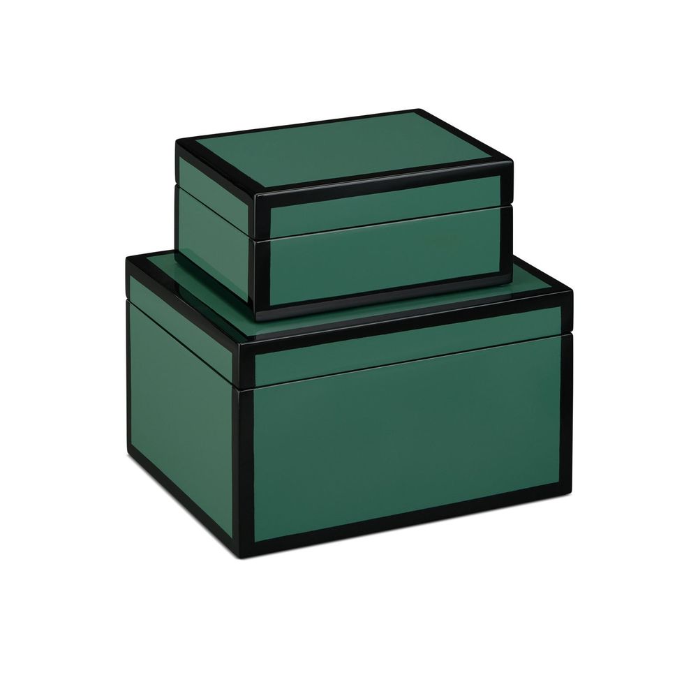 Green Lacquer Box Set of 2 – France & Son