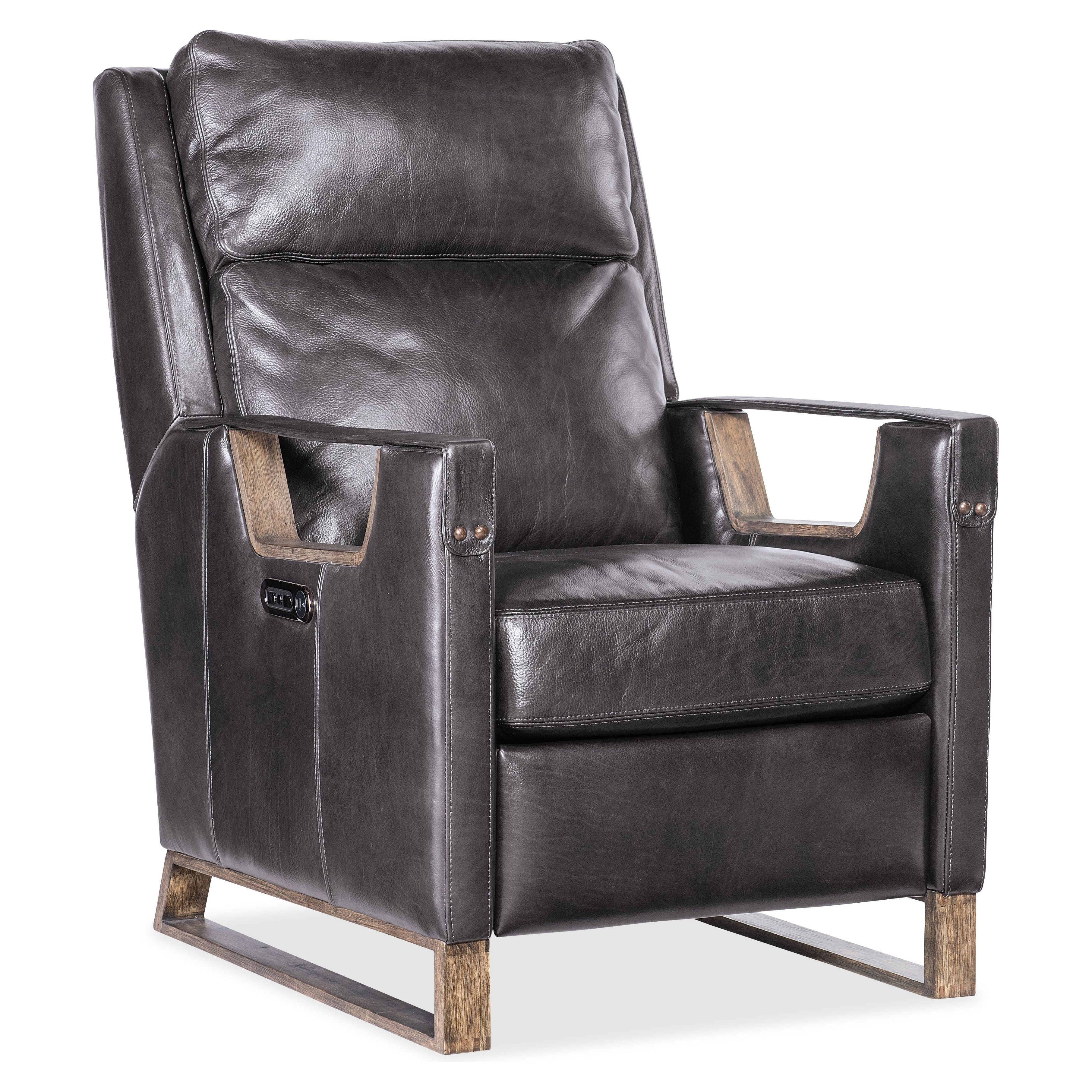 Relic Power Recliner w/Power Headrest - Black – France & Son