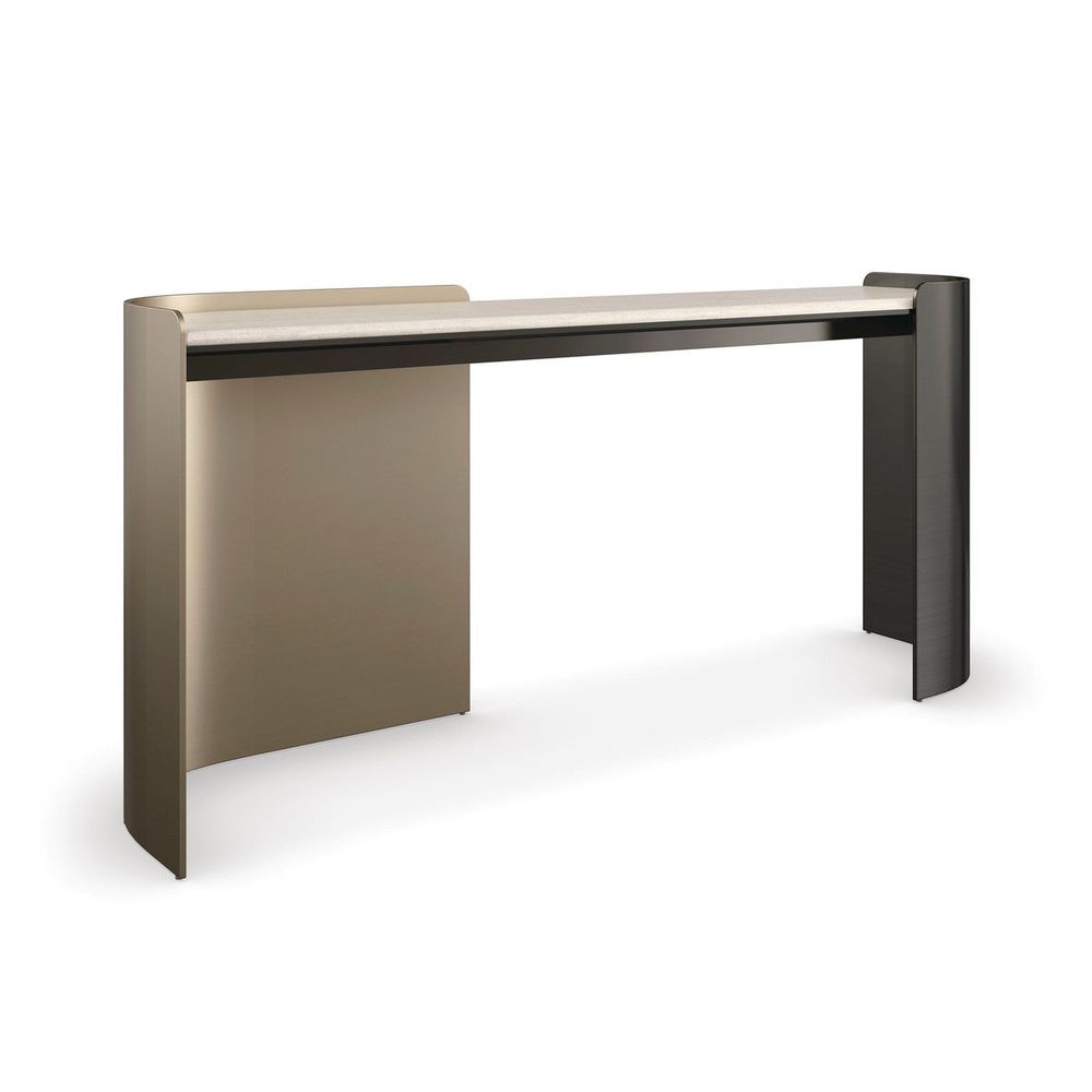Kinetic Console/Desk - Bronze, Brown – France & Son