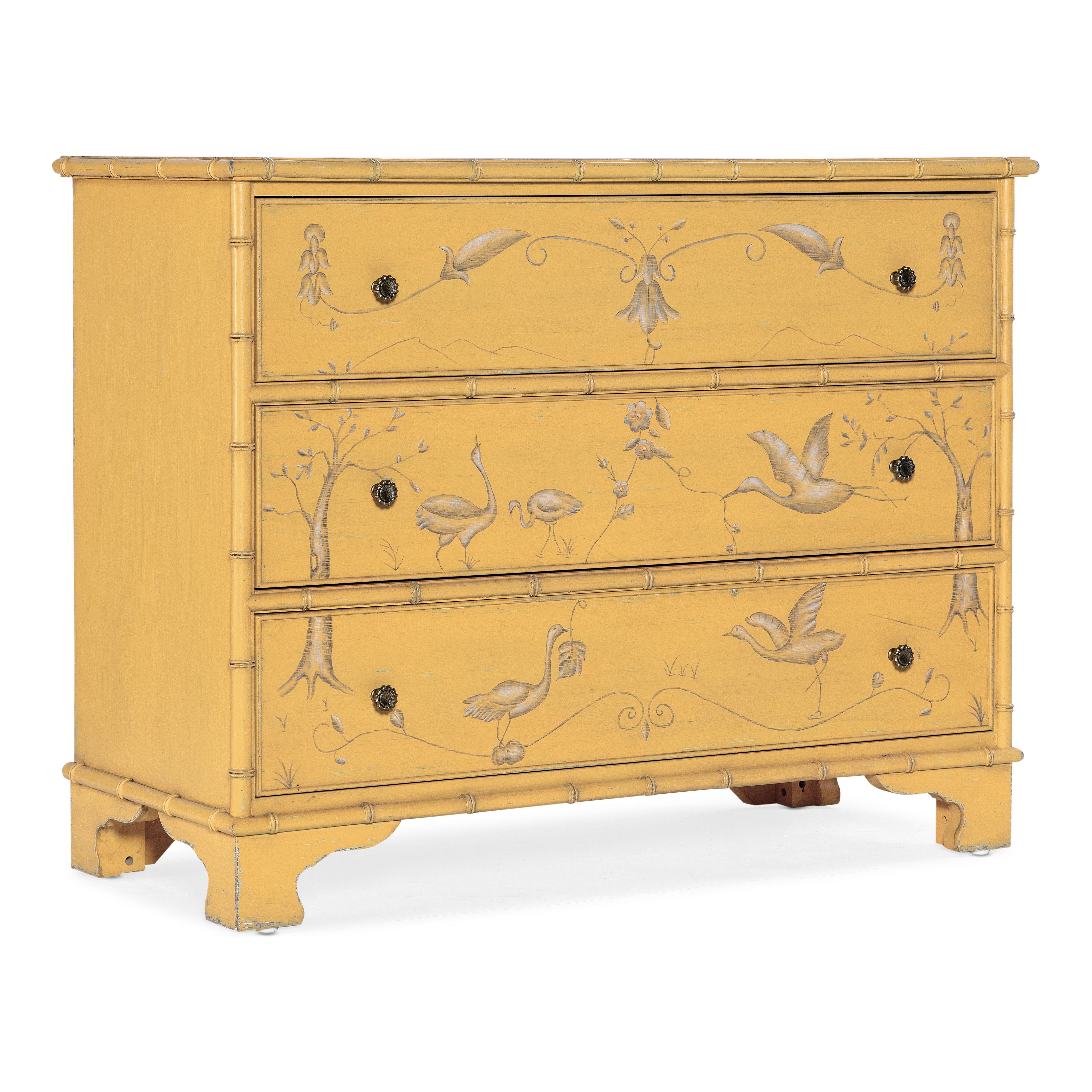 Charleston Three-Drawer Accent Chest - Yellows – France & Son