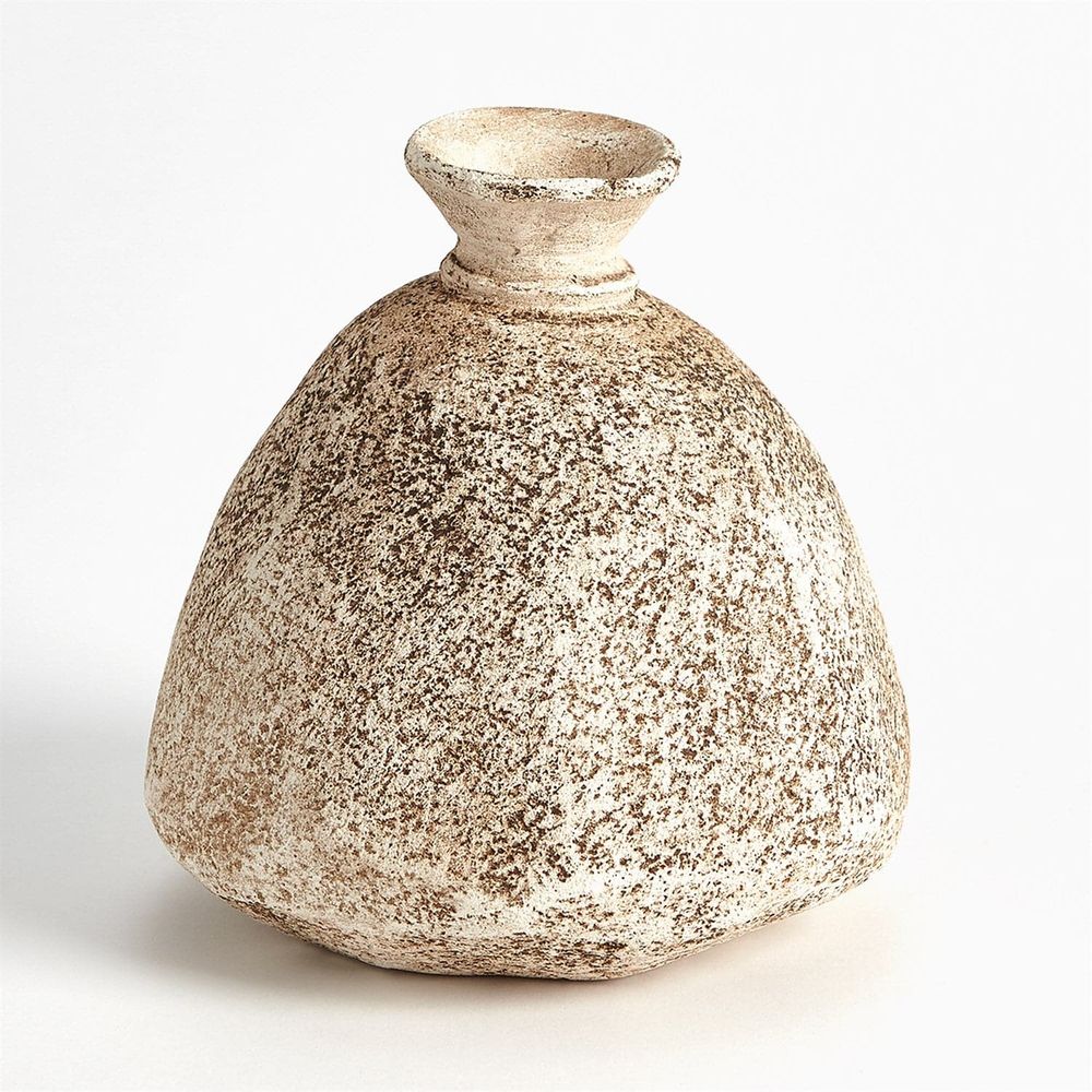 Cinder Wide Bottom Vase-Sand – France & Son