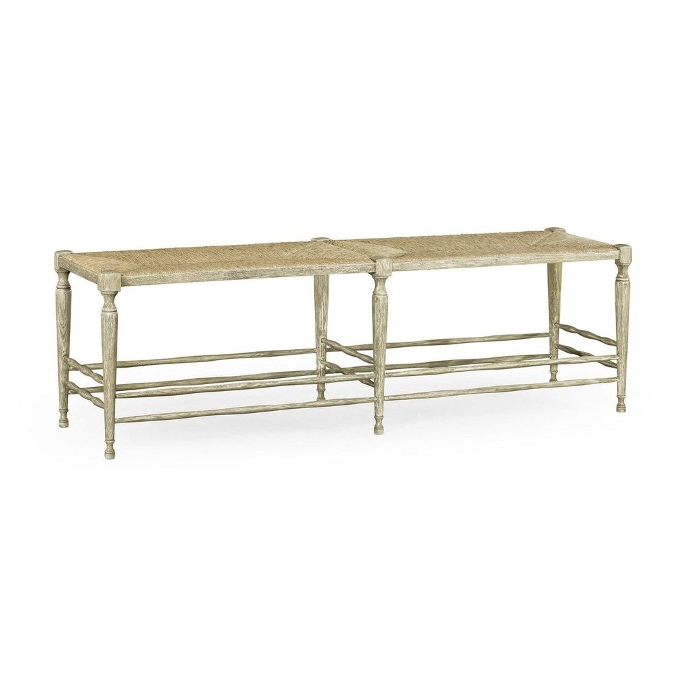 Bodiam Grey Oak Bench by Jonathan Charles Benches JCHARLES-530001-GYO ...