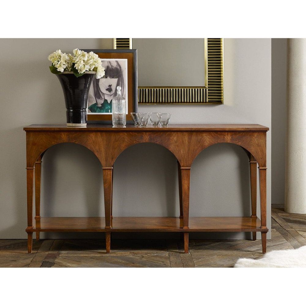 Triple Classical Console With Shelf by Modern History Console Tables ...