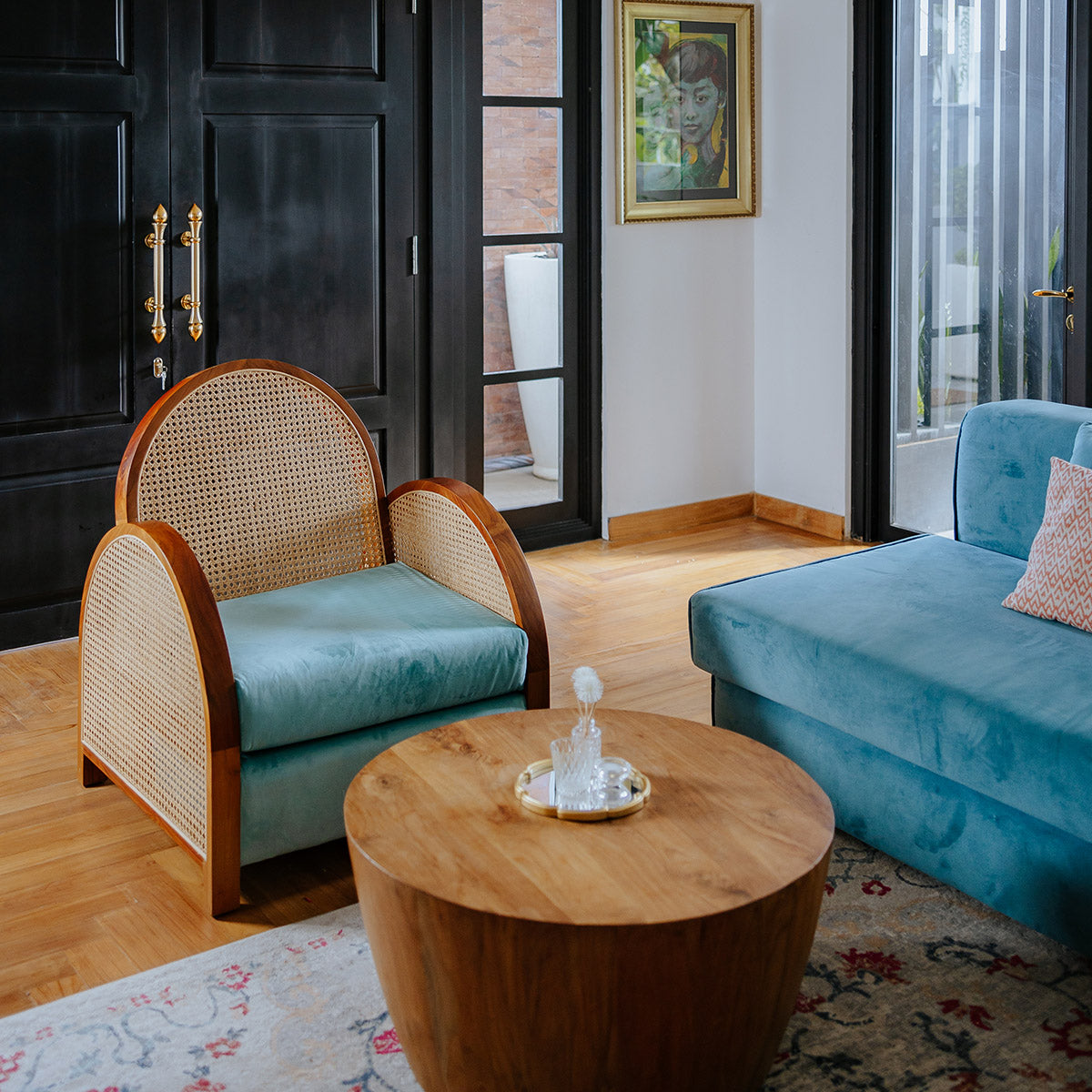 Arc Cane Lounge Chair – France & Son