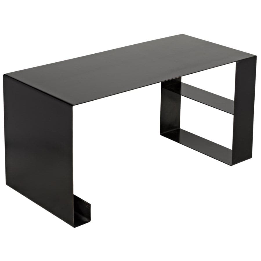 Black Metal Desk by Noir Desks NOIR-GDES126MTB – France & Son