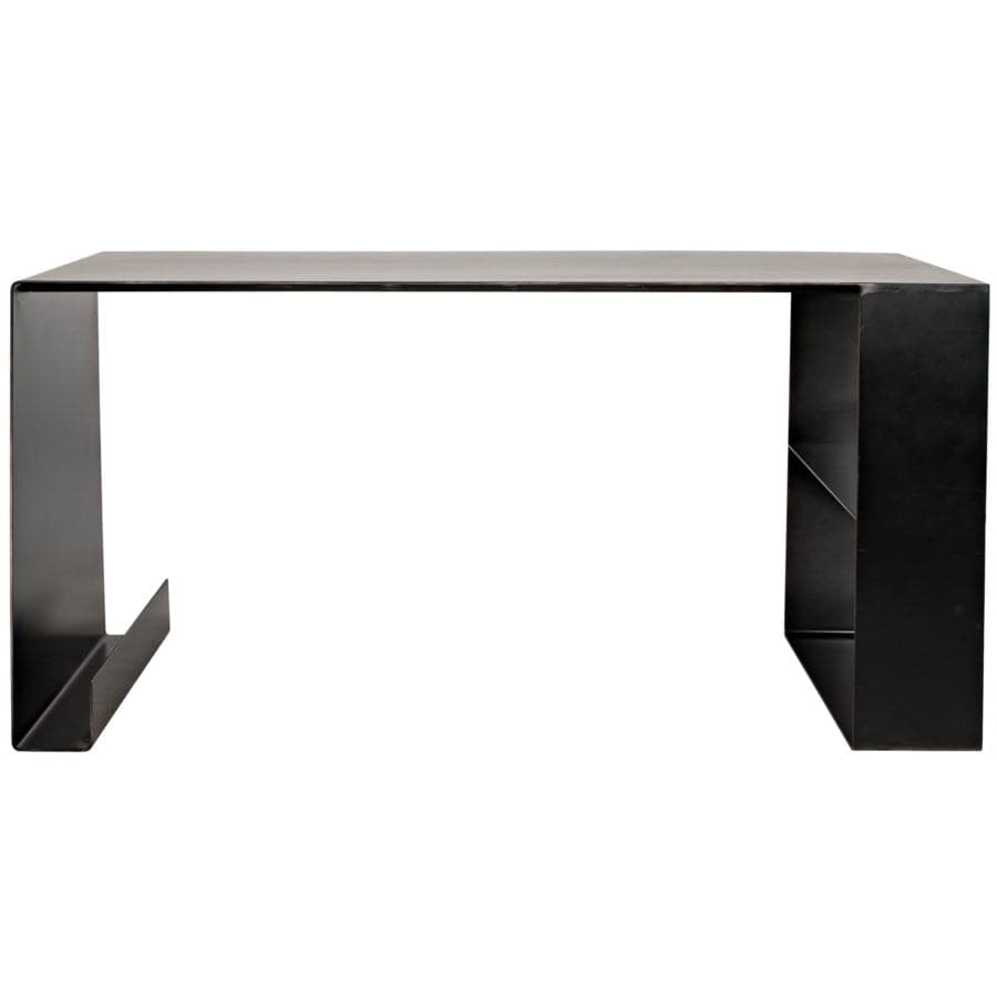 Black Metal Desk by Noir Desks NOIR-GDES126MTB – France & Son